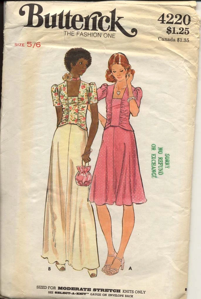 Butterick 4220 A | Vintage Sewing Patterns | Fandom