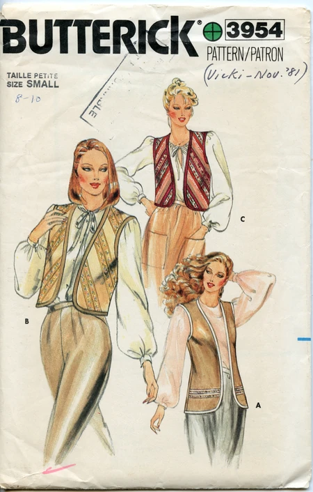 Butterick 3954 C | Vintage Sewing Patterns | Fandom