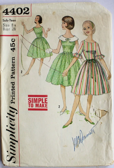 Simplicity 4402 | Vintage Sewing Patterns | Fandom