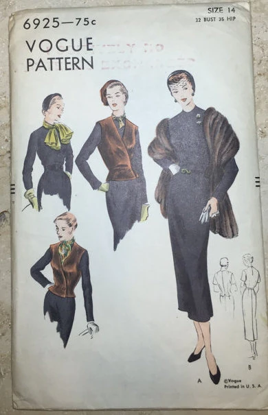 Vogue 6925 | Vintage Sewing Patterns | Fandom