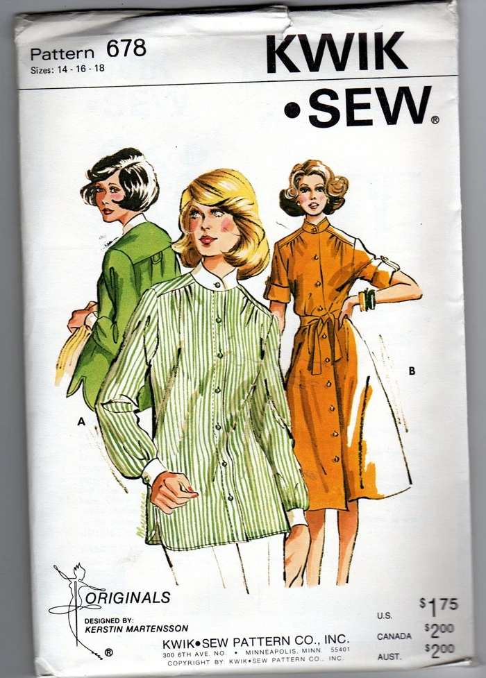 Kwik Sew 678 | Vintage Sewing Patterns | Fandom