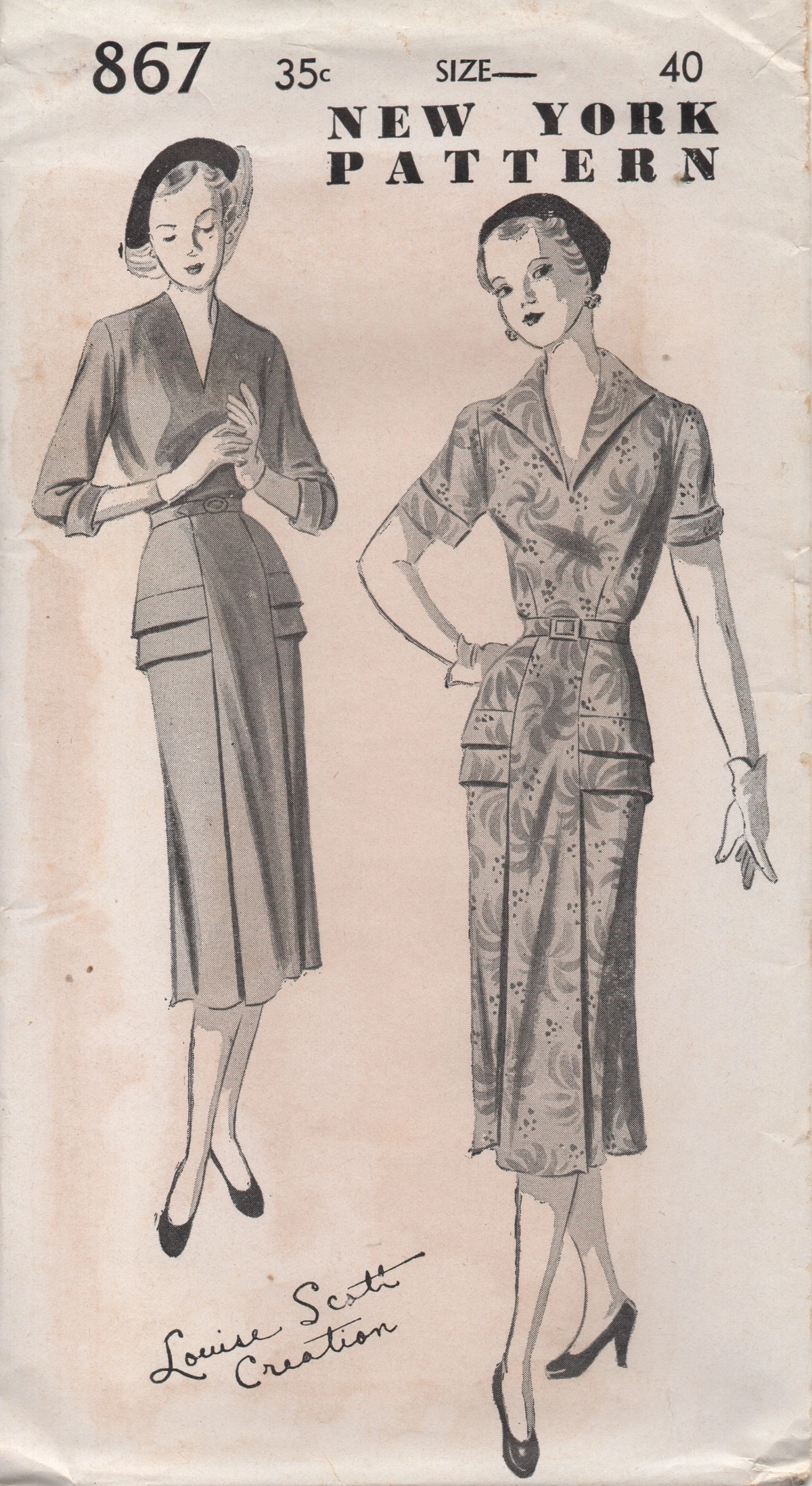 New York 867 | Vintage Sewing Patterns | Fandom