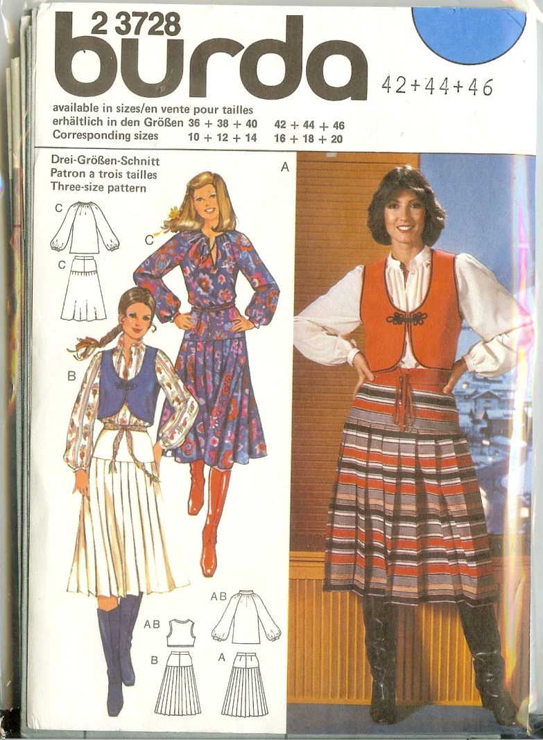 Burda 23738 | Vintage Sewing Patterns | Fandom