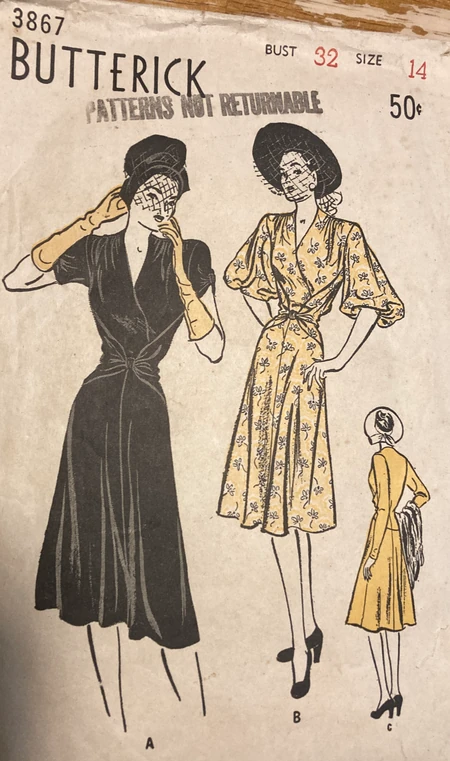 Butterick 3867 E | Vintage Sewing Patterns | Fandom