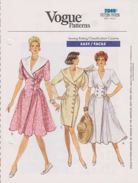 Vogue 7249 A | Vintage Sewing Patterns | Fandom