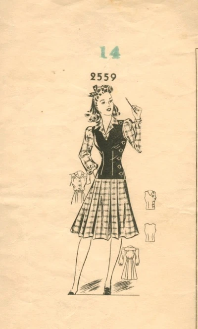 Mail Order 2559 | Vintage Sewing Patterns | Fandom