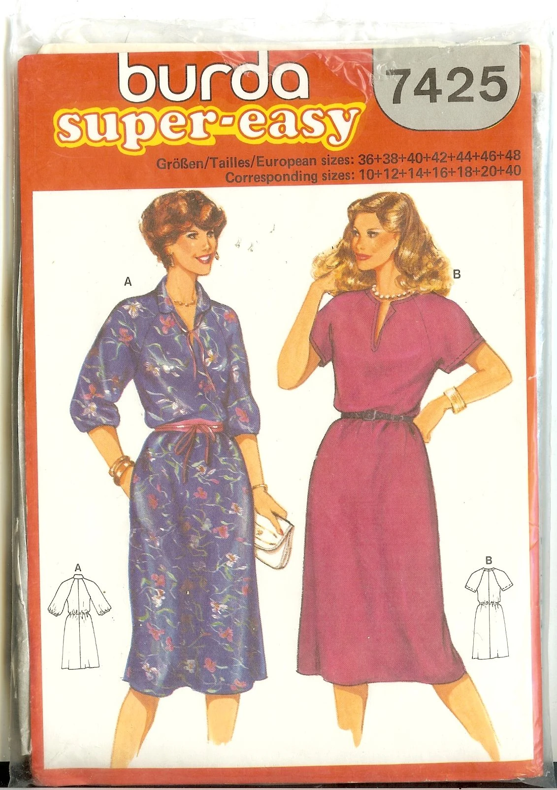 Burda 7425 | Vintage Sewing Patterns | Fandom