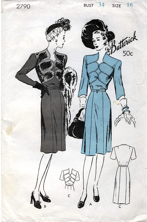 Butterick 2790 | Vintage Sewing Patterns | Fandom