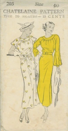 Chatelaine 203 | Vintage Sewing Patterns | Fandom