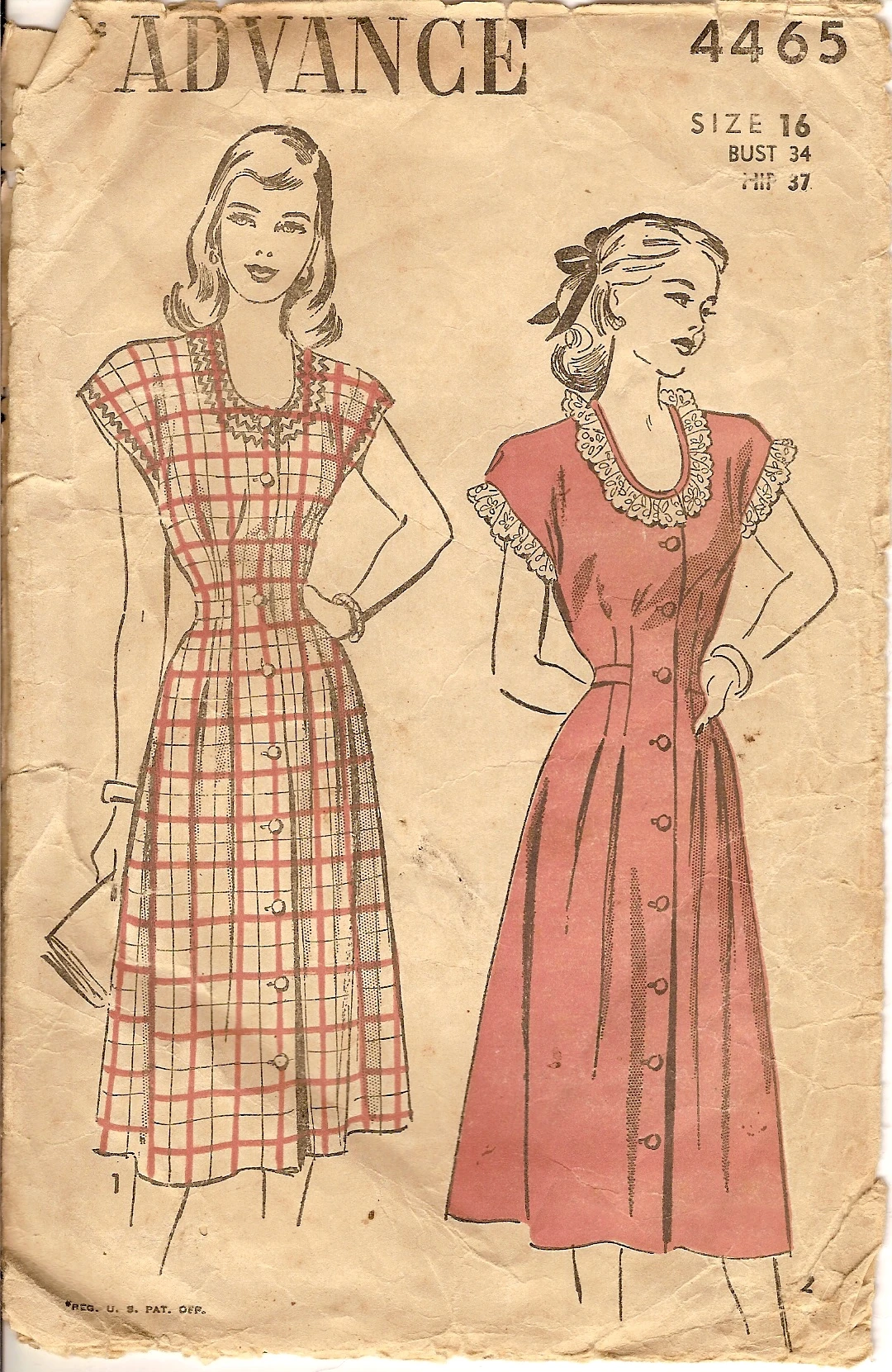 Advance 4465 | Vintage Sewing Patterns | Fandom