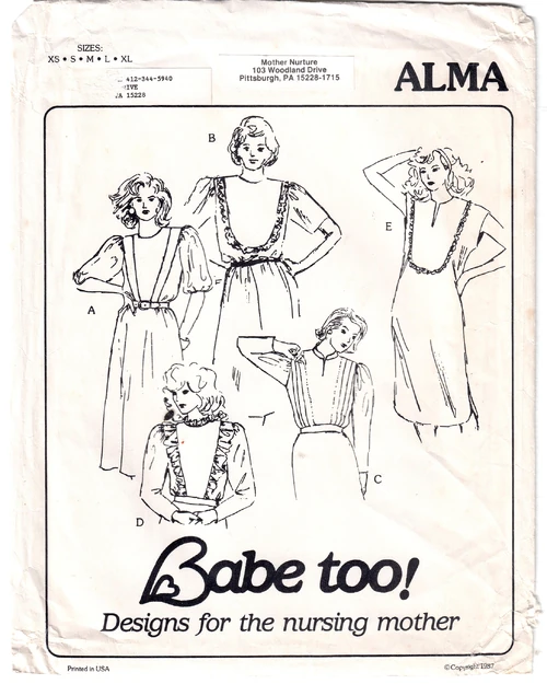 Babe too! Alma | Vintage Sewing Patterns | Fandom