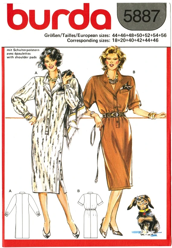 Burda 5887 | Vintage Sewing Patterns | Fandom
