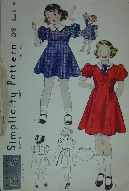 Simplicity 2249 B | Vintage Sewing Patterns | Fandom