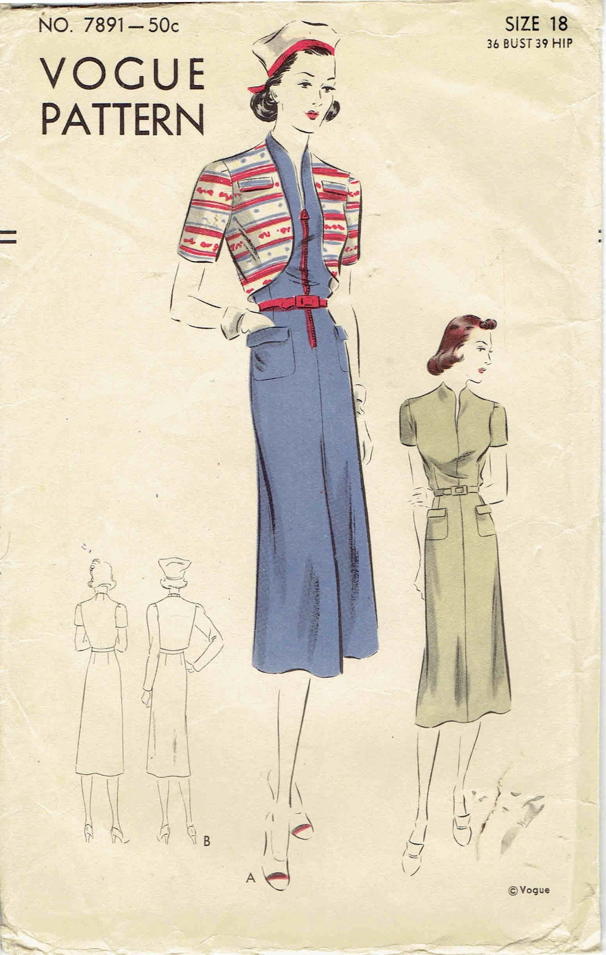 Vogue 7891 B | Vintage Sewing Patterns | Fandom