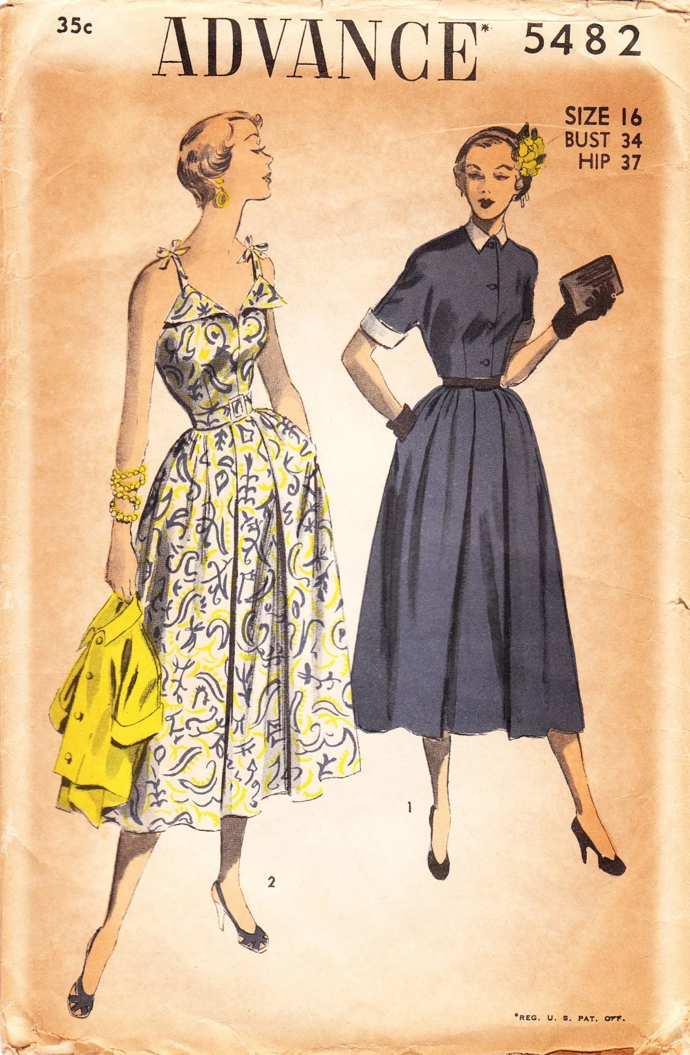 Advance 5482 | Vintage Sewing Patterns | Fandom