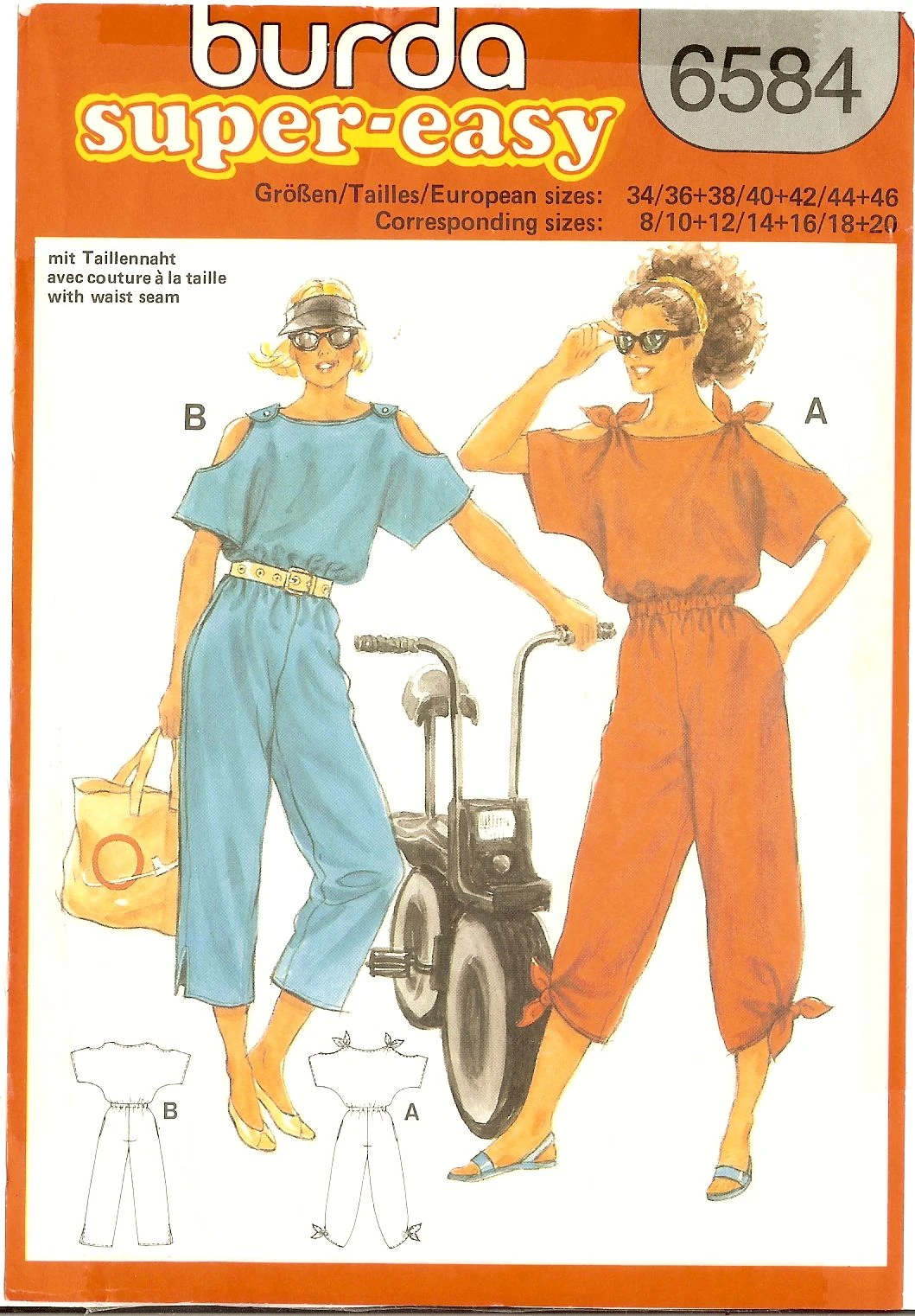 Burda 6584 | Vintage Sewing Patterns | Fandom