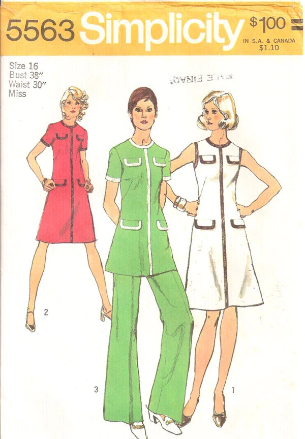 Simplicity 5563 A | Vintage Sewing Patterns | Fandom