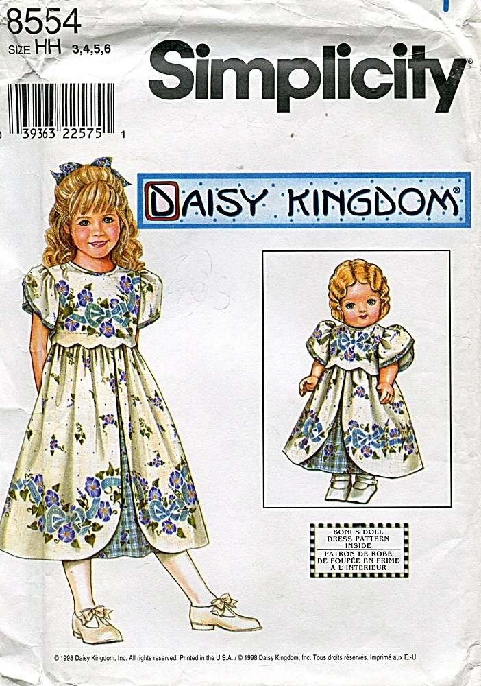 Simplicity 8554 A | Vintage Sewing Patterns | Fandom