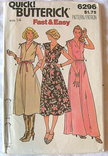 Butterick 6296 A | Vintage Sewing Patterns | Fandom