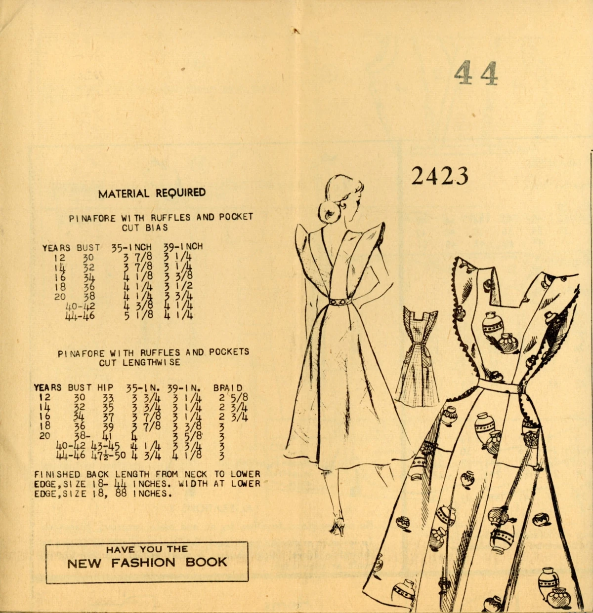 New Style 2423 | Vintage Sewing Patterns | Fandom