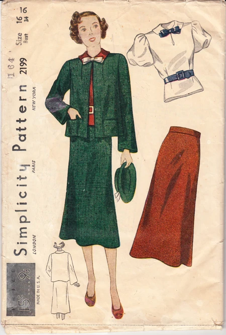Simplicity 2199 B | Vintage Sewing Patterns | Fandom