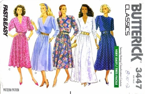 Butterick 3447 C | Vintage Sewing Patterns | Fandom