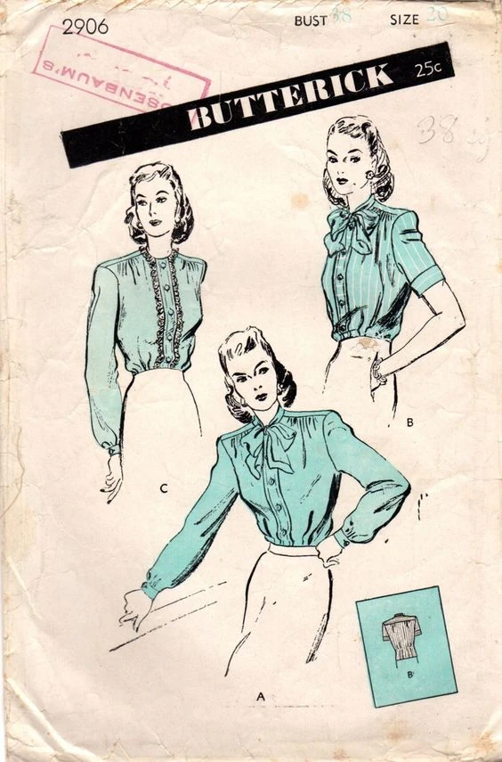 Butterick 2906 A | Vintage Sewing Patterns | Fandom