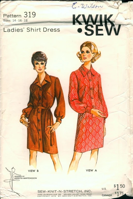 Kwik Sew 319 | Vintage Sewing Patterns | Fandom