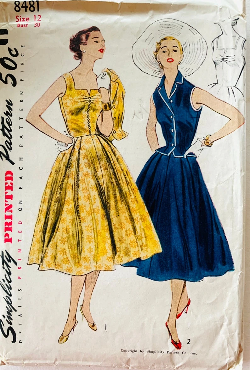 Simplicity 8481 C | Vintage Sewing Patterns | Fandom