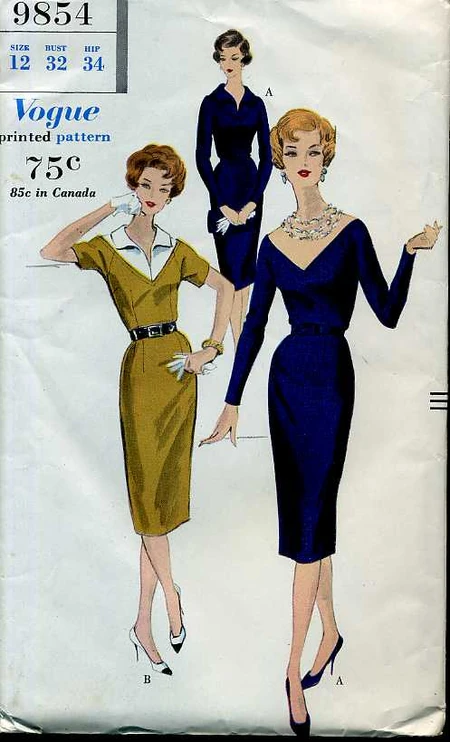 Vogue 9854 | Vintage Sewing Patterns | Fandom
