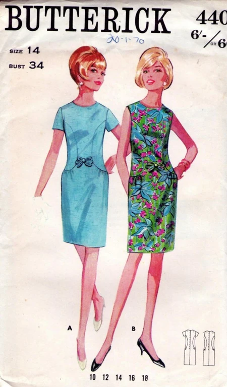 Butterick 4402 A | Vintage Sewing Patterns | Fandom
