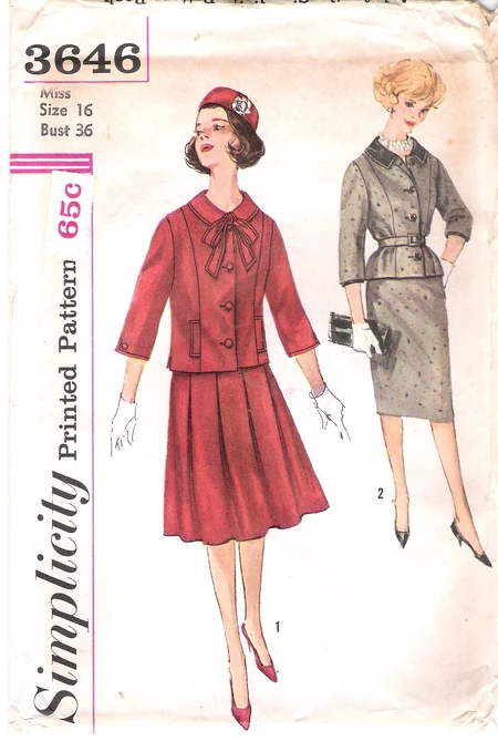 Simplicity 3646 B | Vintage Sewing Patterns | Fandom