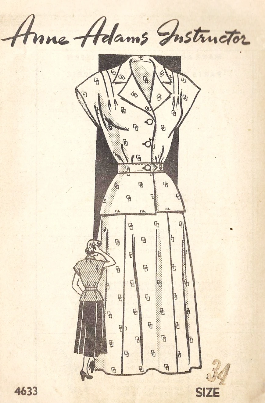 Anne Adams 4633 | Vintage Sewing Patterns | Fandom
