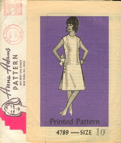 Anne Adams 4789 | Vintage Sewing Patterns | Fandom