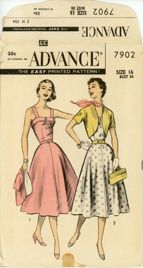 Advance 7902 | Vintage Sewing Patterns | Fandom
