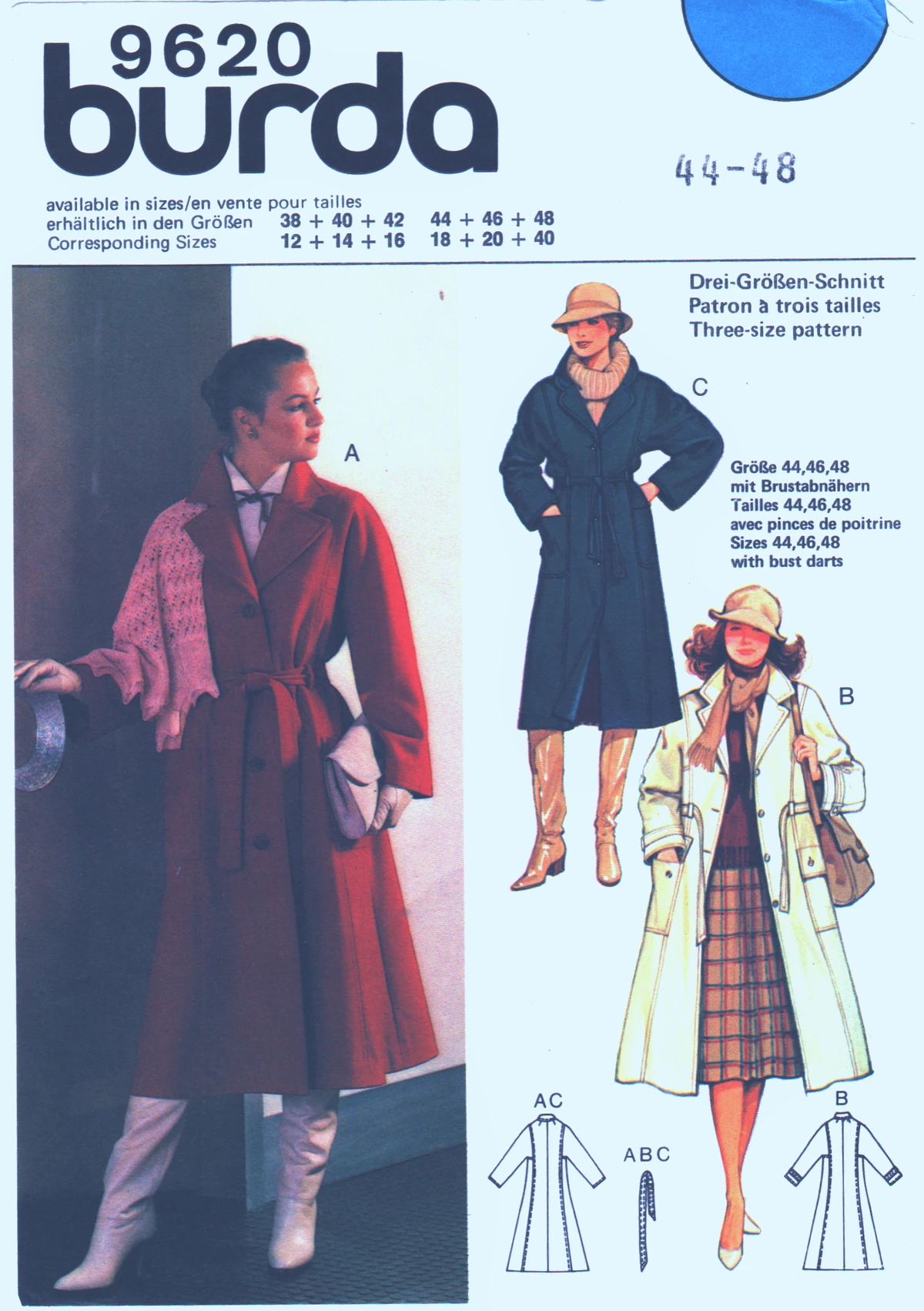 Burda 9620 | Vintage Sewing Patterns | Fandom