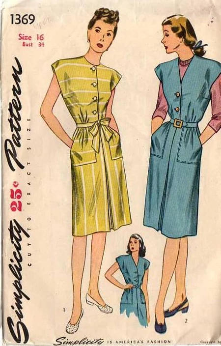 Simplicity 1369 | Vintage Sewing Patterns | Fandom