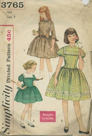 Simplicity 3765 A | Vintage Sewing Patterns | Fandom