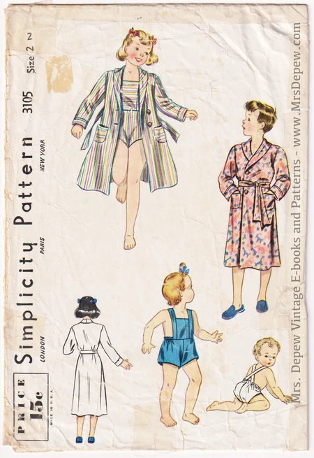 Simplicity 3105 A | Vintage Sewing Patterns | Fandom