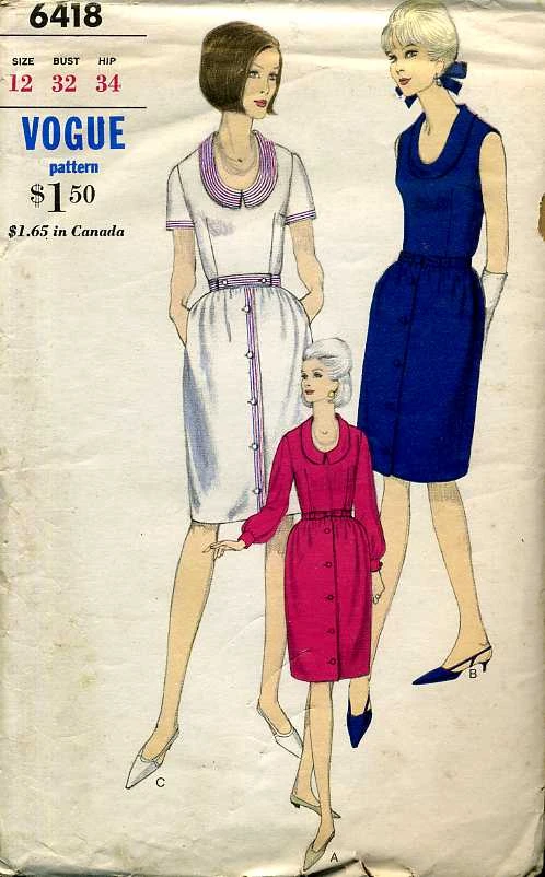 Vogue 6418 | Vintage Sewing Patterns | Fandom