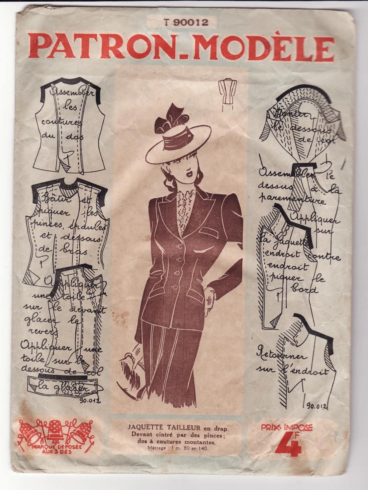 Patron-Modèle T90012 | Vintage Sewing Patterns | Fandom