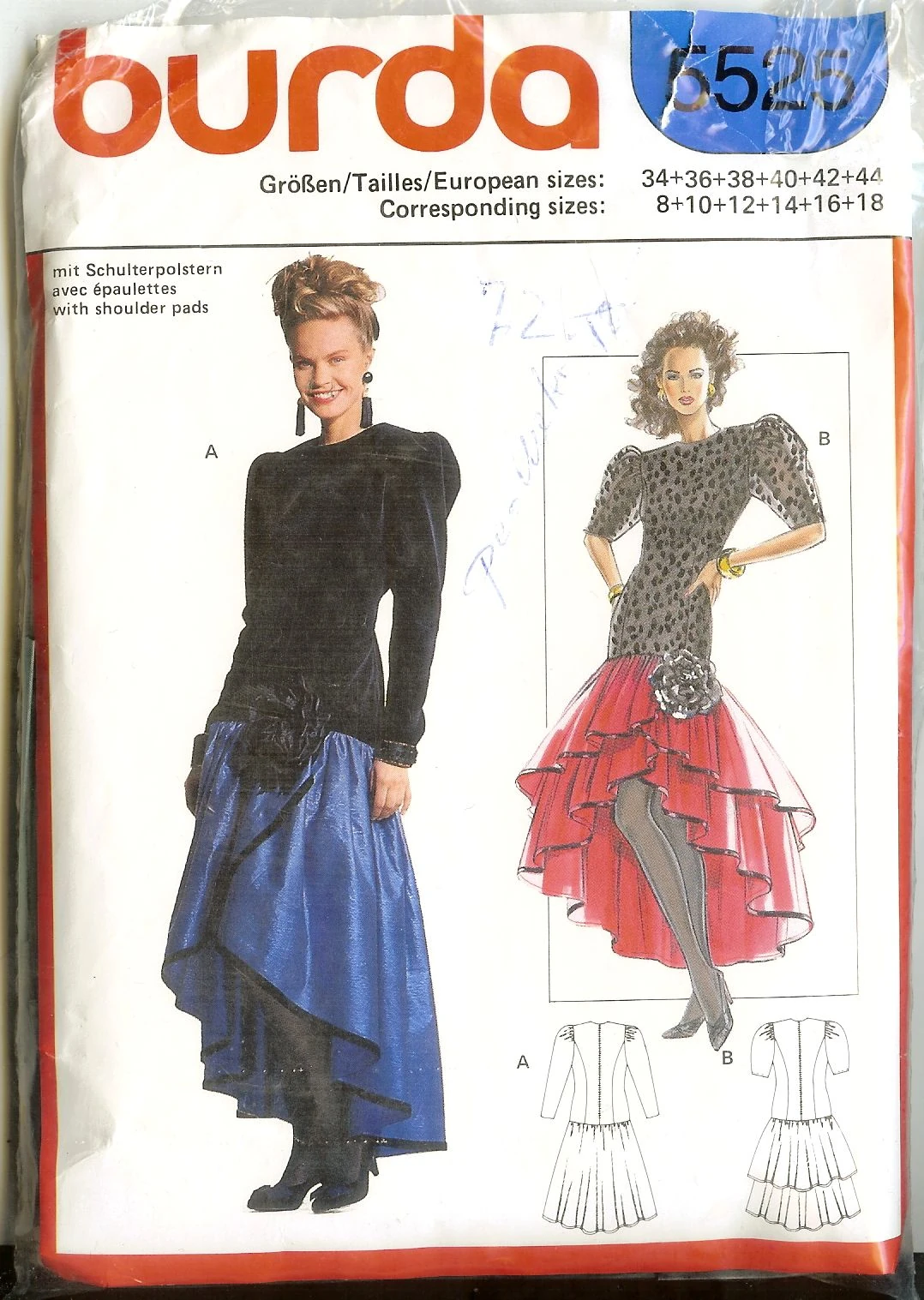 Burda 5525 | Vintage Sewing Patterns | Fandom