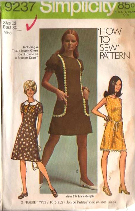 Simplicity 9237 | Vintage Sewing Patterns | Fandom