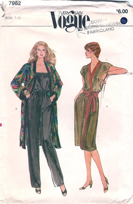 Vogue 7982 A | Vintage Sewing Patterns | Fandom