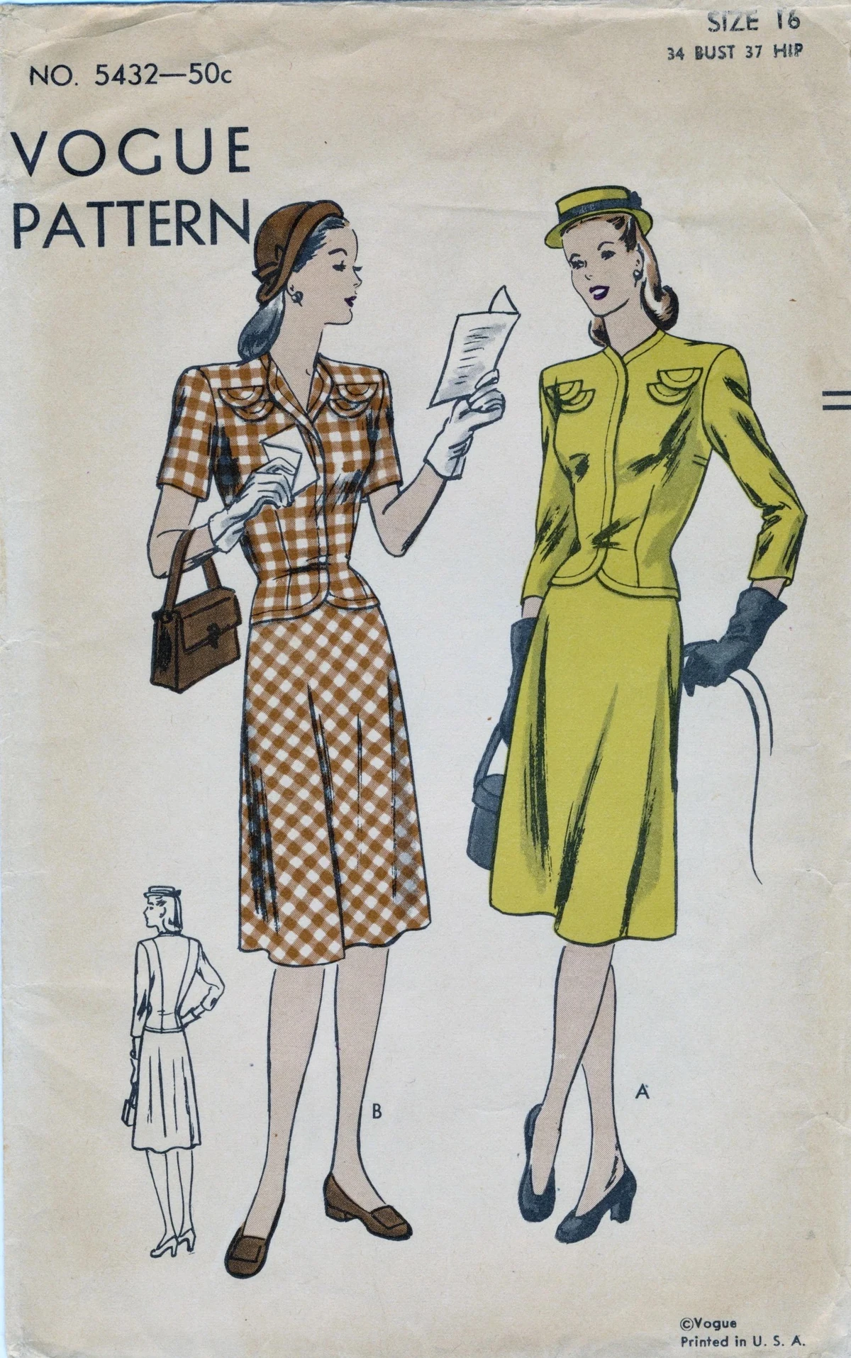 Vogue 5432 | Vintage Sewing Patterns | Fandom