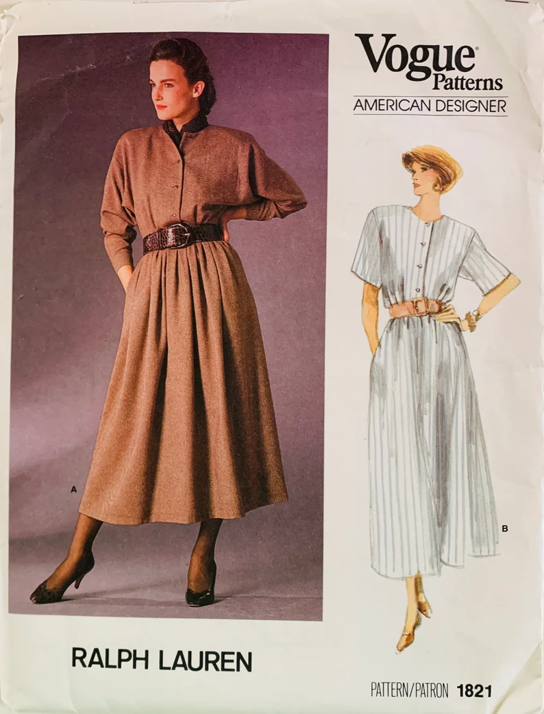Vogue 1821 | Vintage Sewing Patterns | Fandom