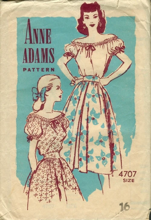 Anne Adams 4707 | Vintage Sewing Patterns | Fandom