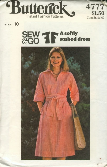 Butterick 4777 | Vintage Sewing Patterns | Fandom