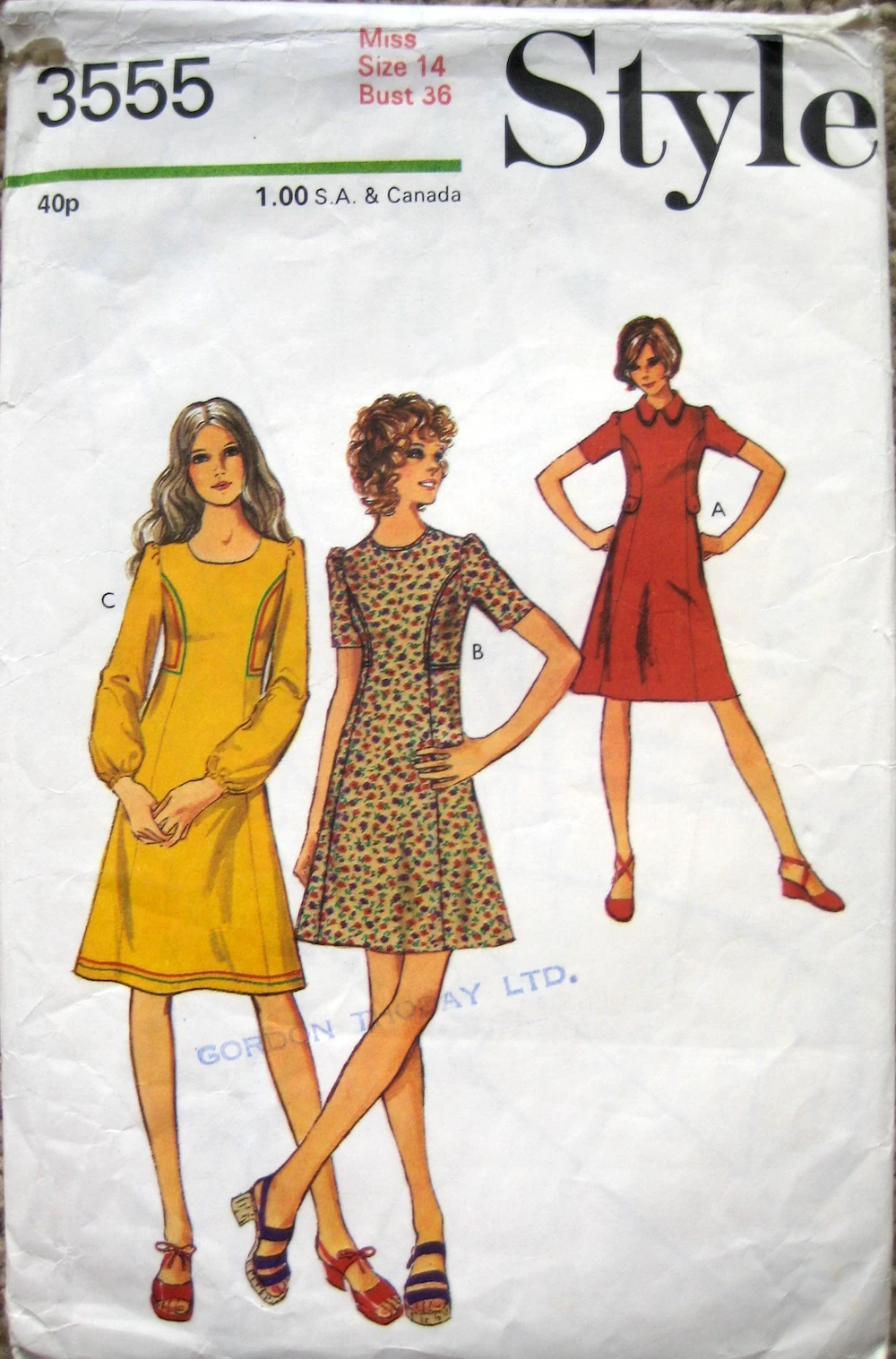 Style 3555 | Vintage Sewing Patterns | Fandom