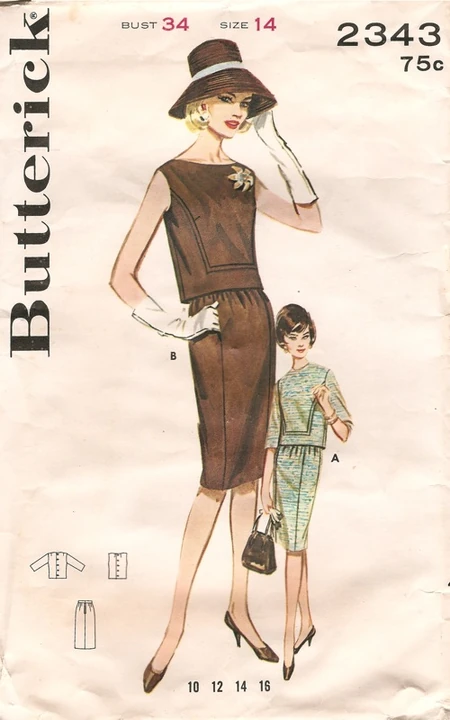Butterick 2343 | Vintage Sewing Patterns | Fandom